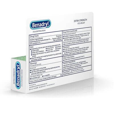 ITCH STOPPING CREAM BENADRYL 1OZ (CREMA PARA DETENER EL PICOR ...