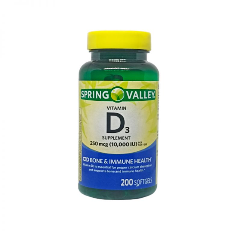 VITAMINA D3 250MCG 200 SOFTGELS - SPRING VALLEY - Priceless Imports ...