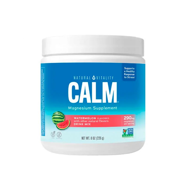 CALM Natural Vitality- Magnesio en polvo 8oz.- Sabor Sandia - Priceless ...