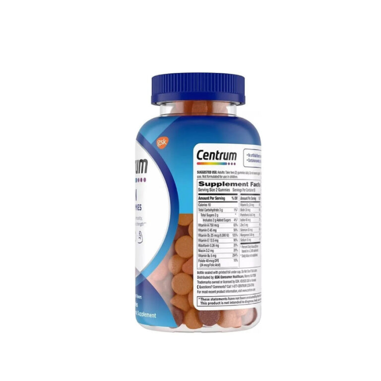 CENTRUM MEN MULTIGUMMIES 100 Gomitas (Multivitamínico para hombres ...