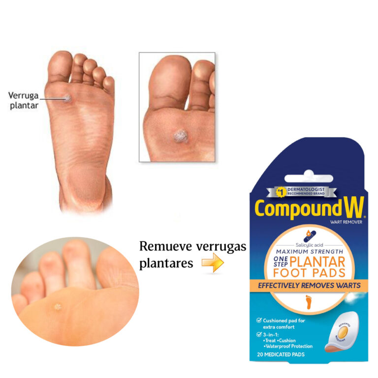 COMPOUND WART PLANTAR FOOT REMOVER 20 PADS (Almohadillas de pies para ...