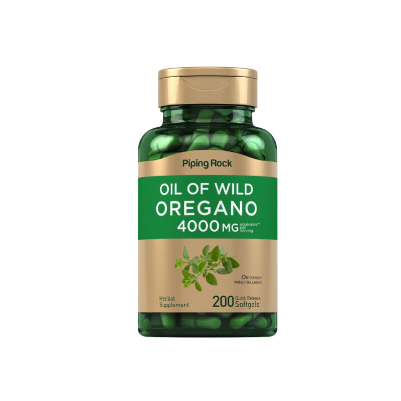 OIL OF OREGANO 4,000MG 200 Caps (Cápsulas de aceite de orégano ...